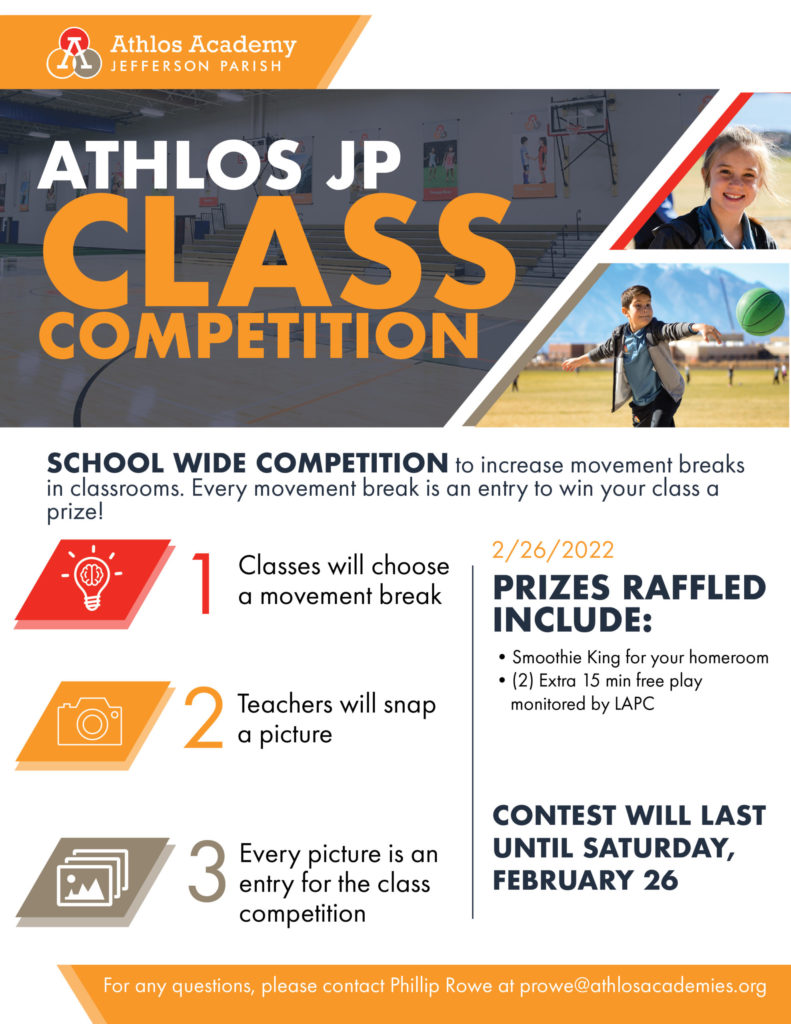 Movement Break Class Competition - Athlos Academy of Jefferson Parish